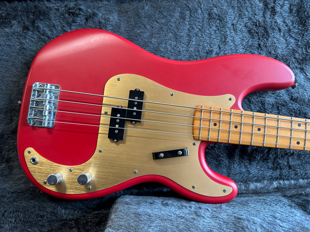 Squier 40th Anniversary Precision Bass Vintage Edition Dakota Red 2022 - Some Neck Guitars