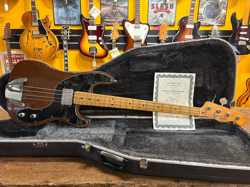 Fender Telecaster Bass Mocha Ex. Oasis 1974 - Some Neck Guitars