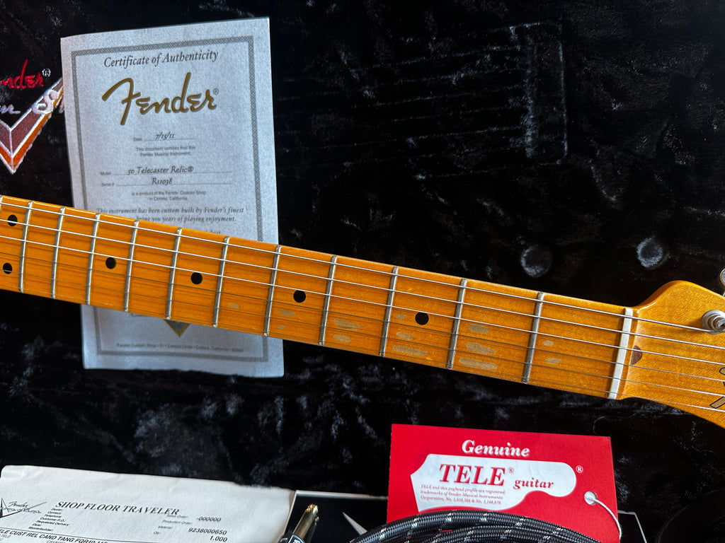 Fender Custom Shop '50's Double Bound Telecaster Candy Tangerine Relic ...