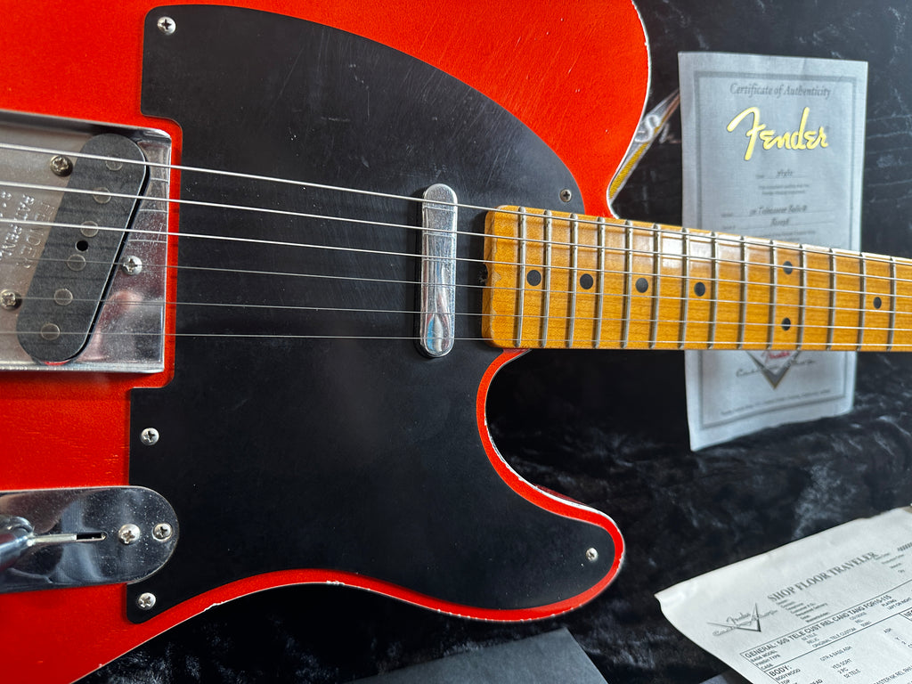 Fender Custom Shop '50's Double Bound Telecaster Candy Tangerine Relic ...