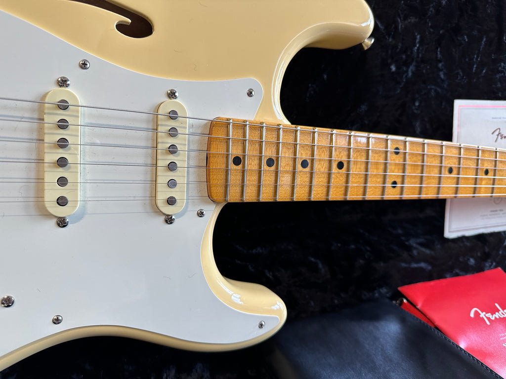 Fender Eric Johnson Thinline Stratocaster Vintage White - Some Neck Guitars