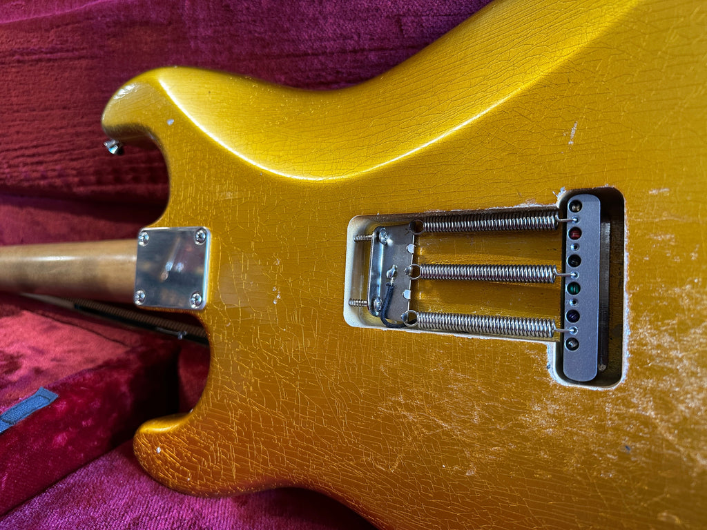 Waterslide Coodercaster S Style Aztec Gold 2019 - Some Neck Guitars
