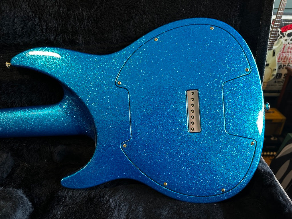 Aristides 070 Custom Deep Sky Blue Sparkle 2017 - Some Neck Guitars