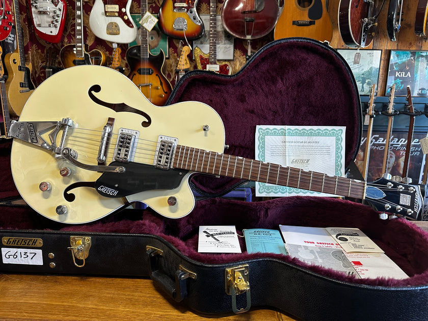 Gretsch G6118T Players Edition Anniversary Lotus Ivory 2020 - Some Neck ...