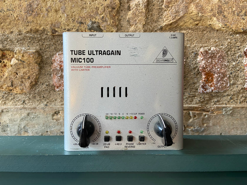 Behringer Tube Ultragain Mic100 Preamp with Limiter - Some Neck Guitars
