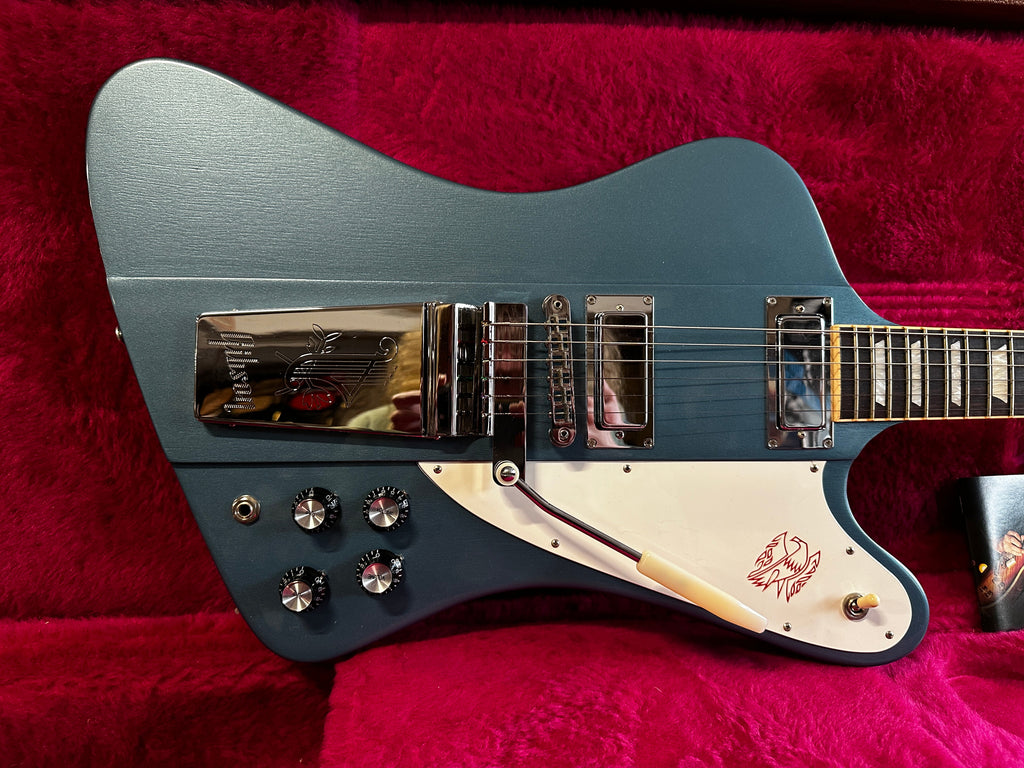 Gibson Firebird V Lyre Tail Vibrola Limited Edition Pelham Blue 2016 ...