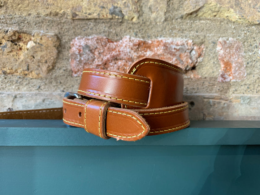 Leathergraft DM Vintage Tan Strap - Some Neck Guitars