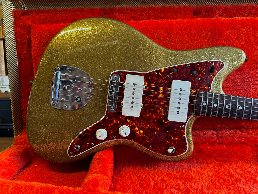 Fender Jazzmaster Gold Sparkle Refinish 1965 - Some Neck Guitars