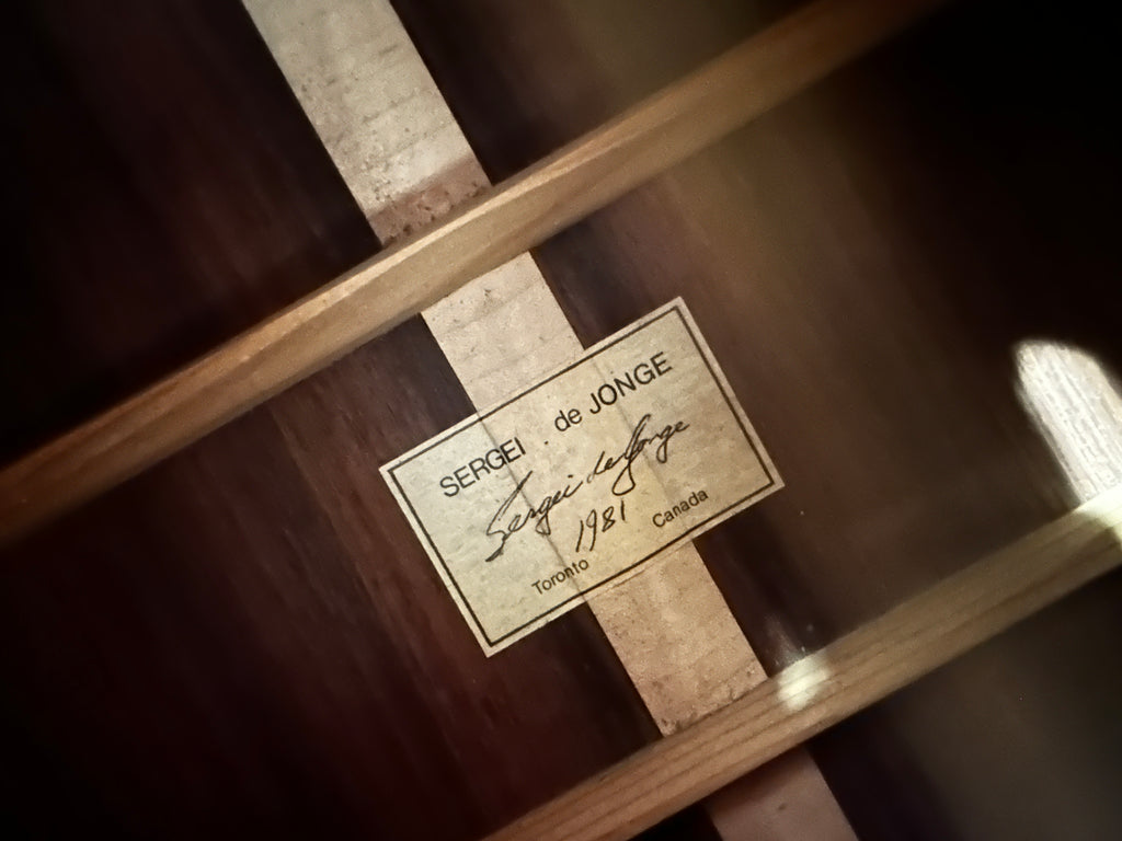 Sergei de Jonge 12-String Acoustic 1981 - Some Neck Guitars