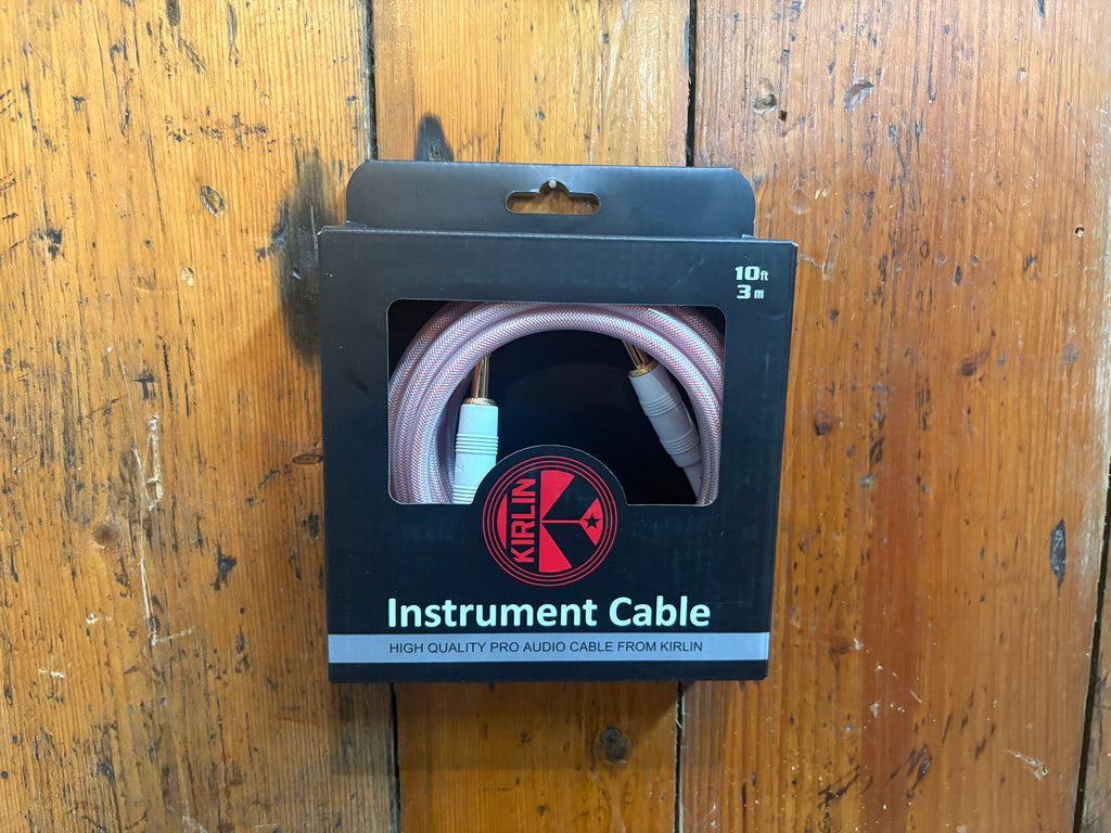Kirlin 10ft Gel Cable Pink - Some Neck Guitars
