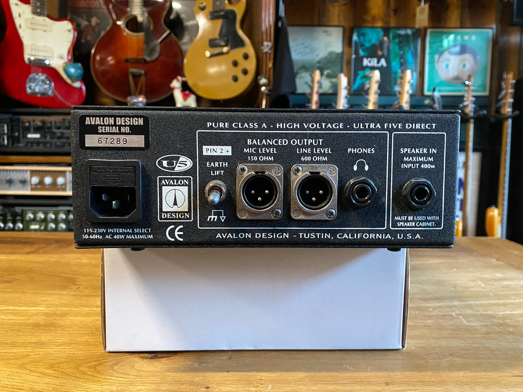 Avalon U5 Direct Box / Instrument Preamplifier - Some Neck Guitars