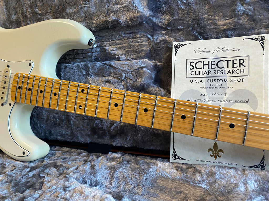 Schecter Custom Shop Traditional Wembley Edition Vintage White 2017 ...
