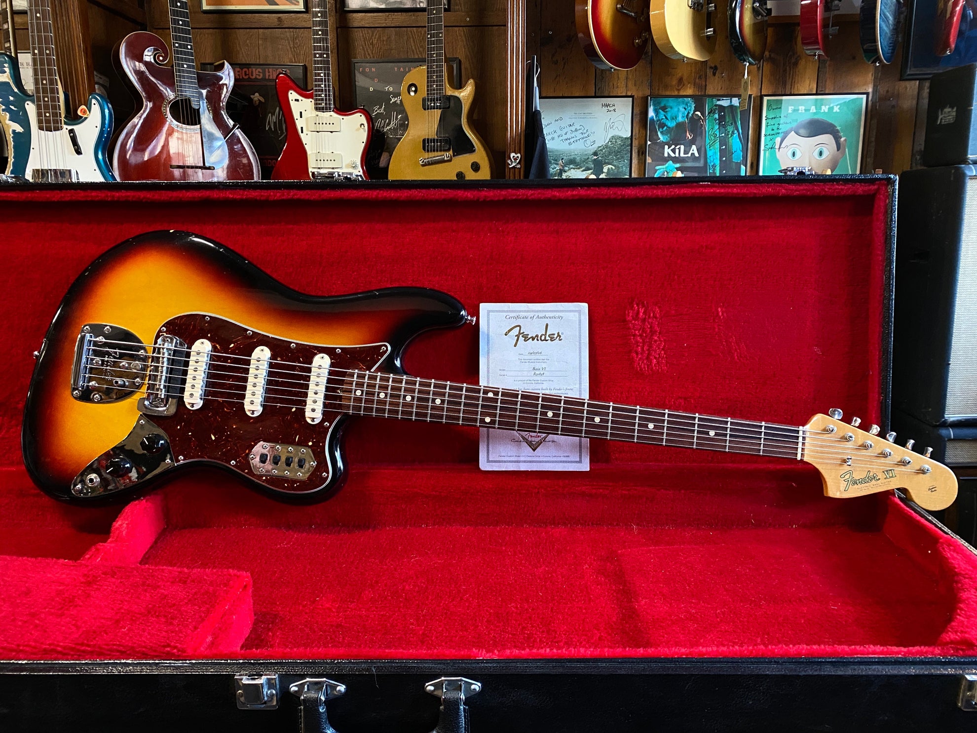 Fender Custom Shop Bass VI Sunburst 2006 - Some Neck Guitars