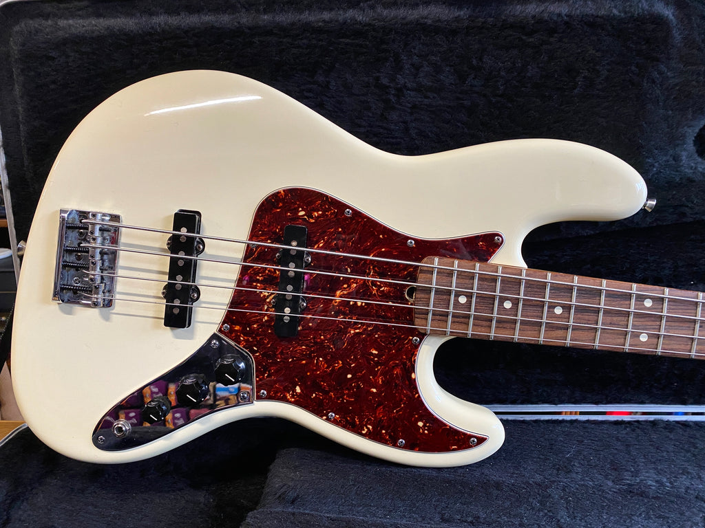 Fender American Standard Jazz Bass Olympic White 2009 - Some Neck Guitars