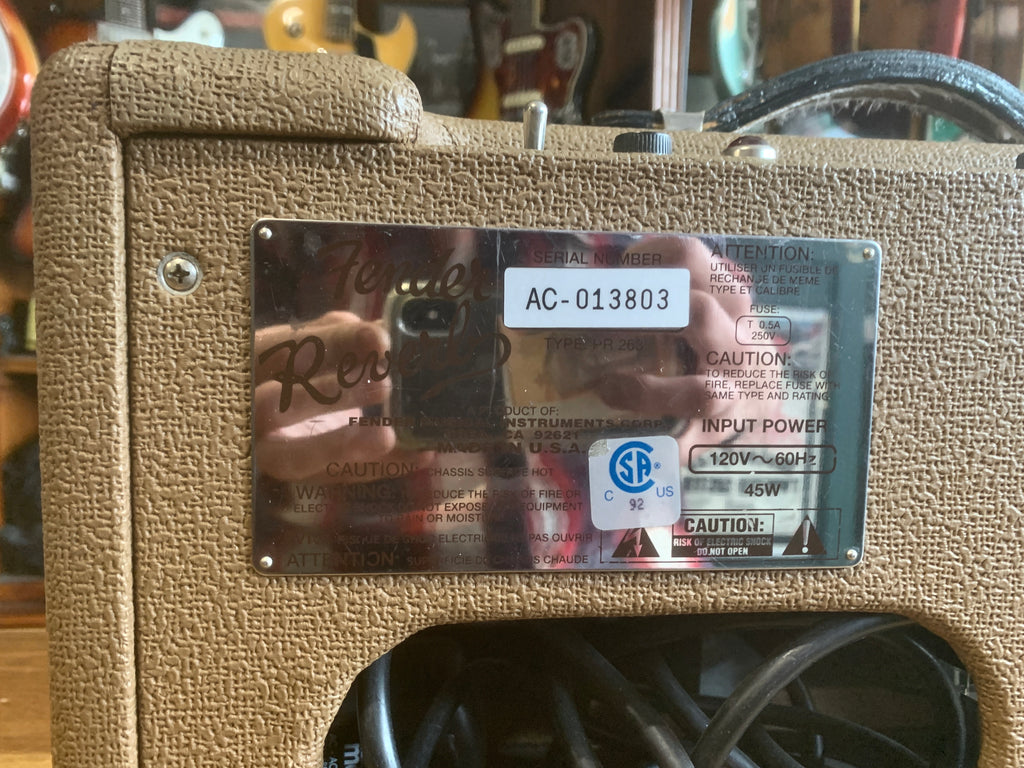 Fender '63 Reverb Unit Reissue 6G15 (110V) - Some Neck Guitars