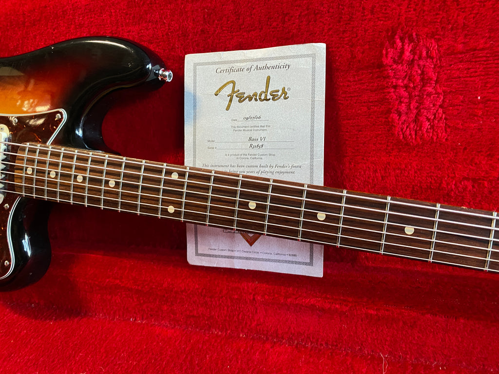 Fender Custom Shop Bass VI Sunburst 2006 - Some Neck Guitars