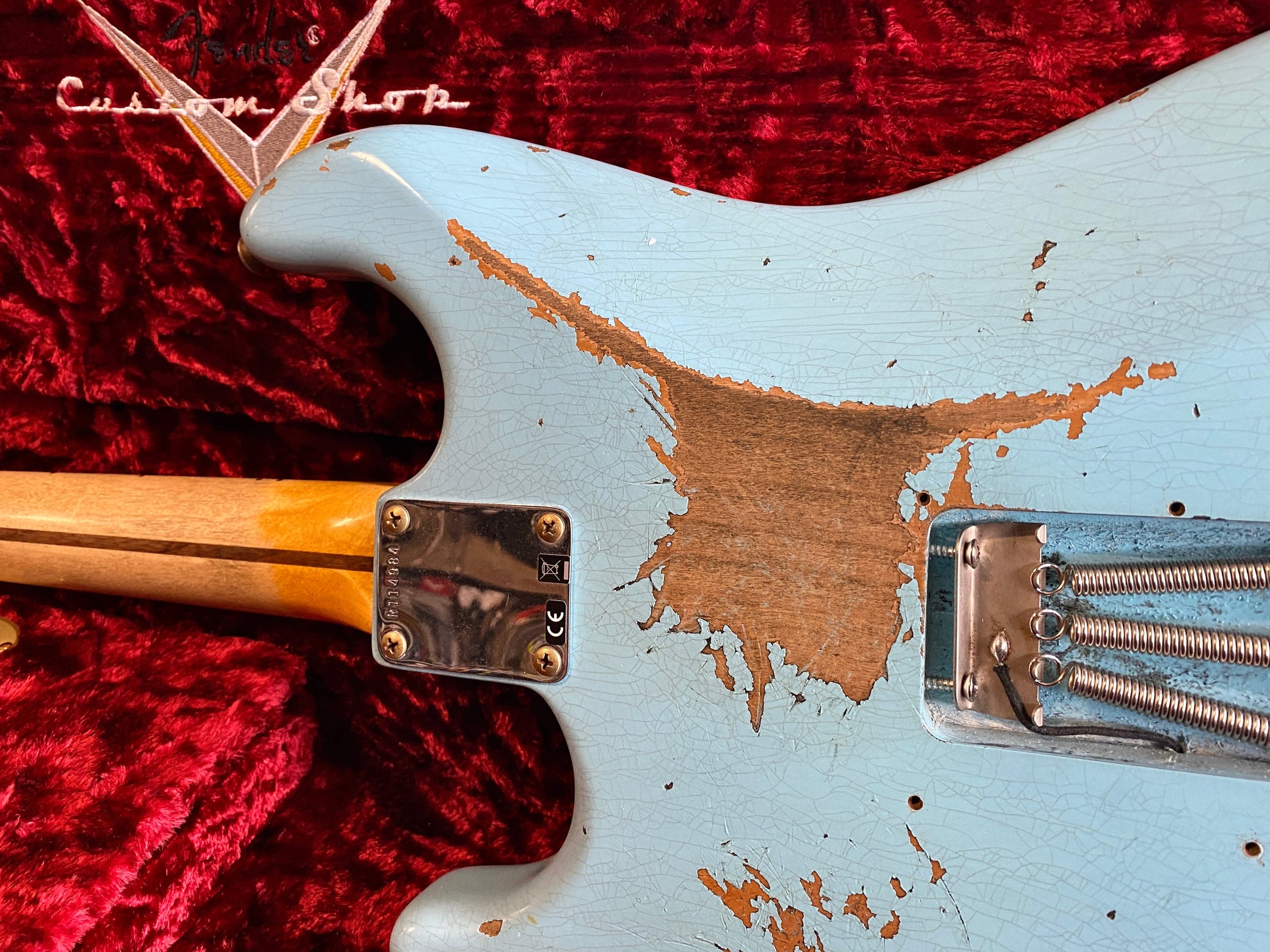 Fender Custom Shop '57 Stratocaster Heavy Relic Daphne Blue 2021 - Some ...