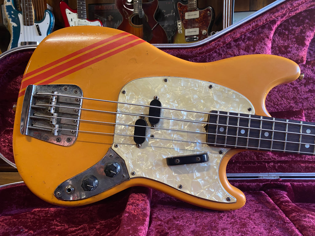 Fender Mustang Bass Competition Orange 1972 - Some Neck Guitars