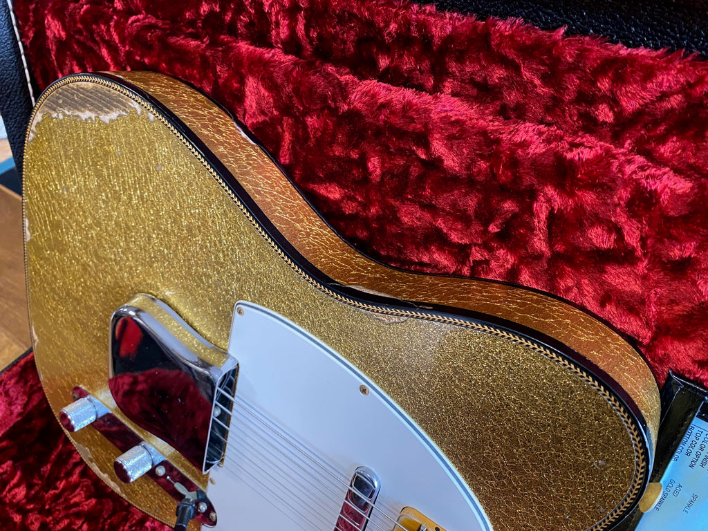 Fender Custom Shop '63 Telecaster Custom Relic Gold Sparkle Limited Ed ...