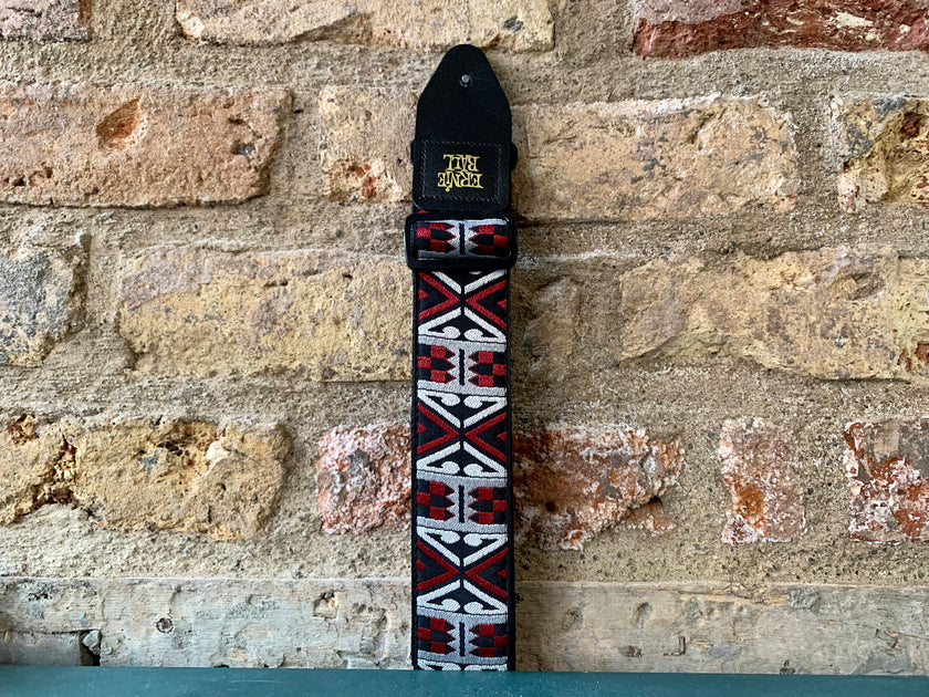 Ernie Ball Primal Red Jacquard Strap - Some Neck Guitars