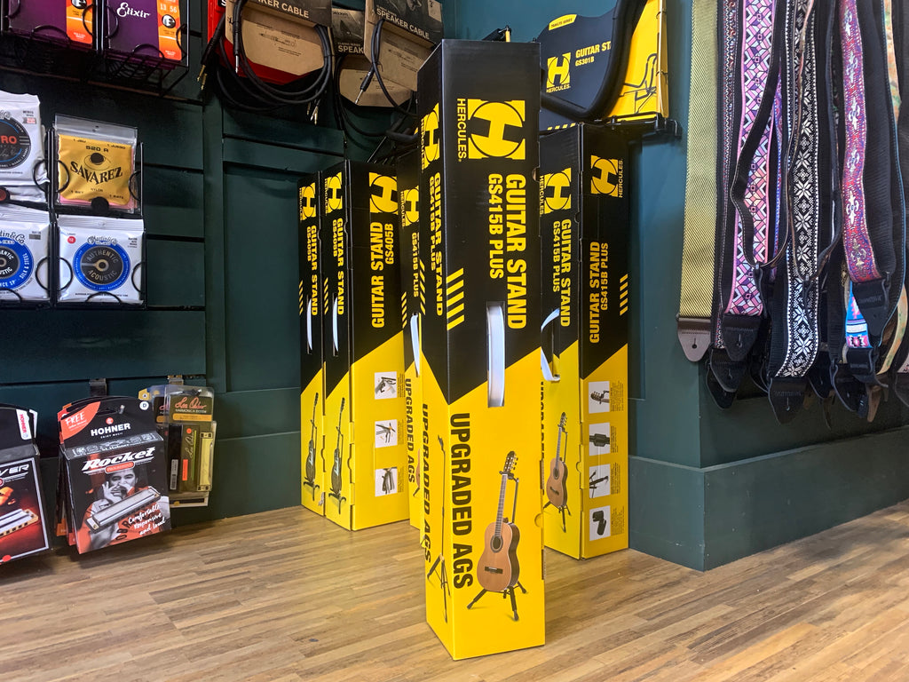 Hercules GS415B Plus Guitar Stand - Some Neck Guitars