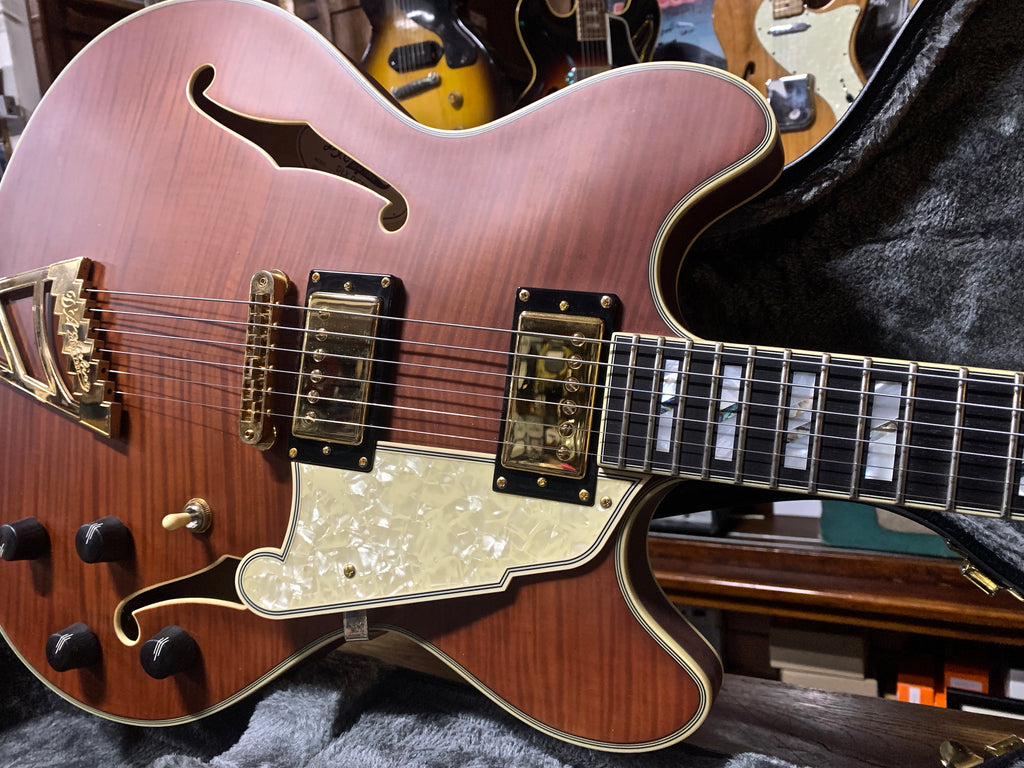 D'Angelico Deluxe DC Limited Edition Matte Walnut - Some Neck Guitars