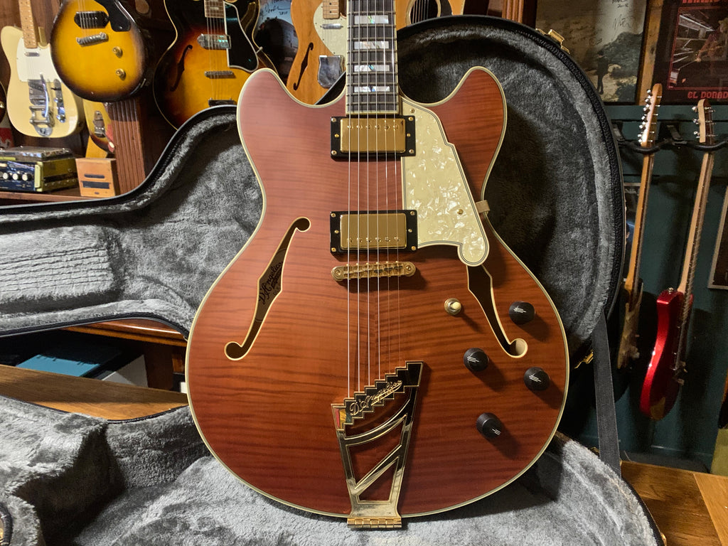 D'Angelico Deluxe DC Limited Edition Matte Walnut - Some Neck Guitars